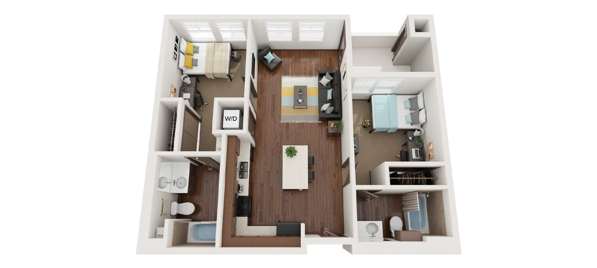 Two-Bedroom B1 Apartment Near SDSU | Iconic on Alvarado